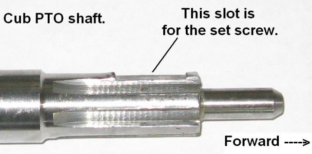 Installing PTO back in Cub. Question for you. | Farmall Cub Forum